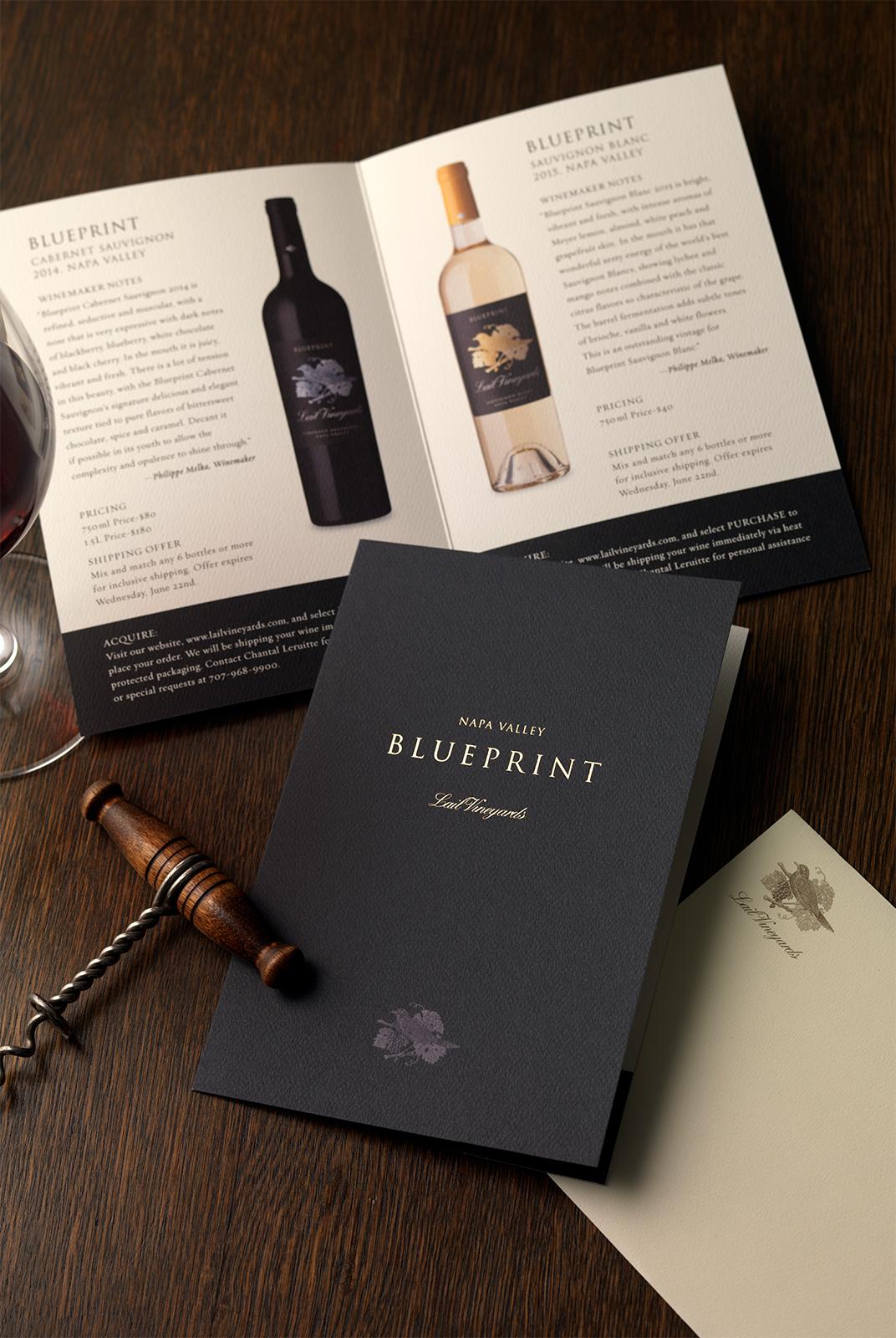 Lail Vineyards Blueprint Wine Design | CF Napa Brand Design