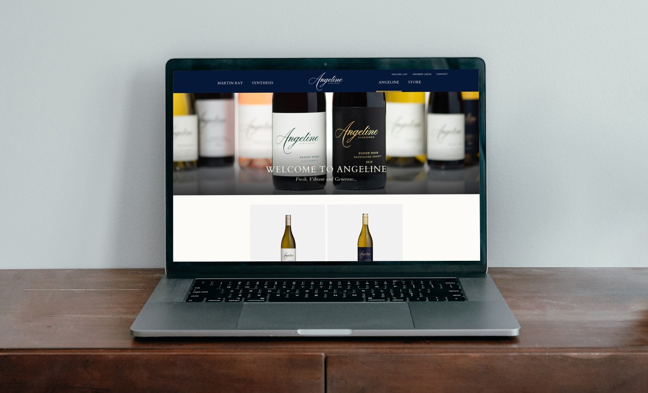 Angeline Vineyards Wine Design | CF Napa Brand Design