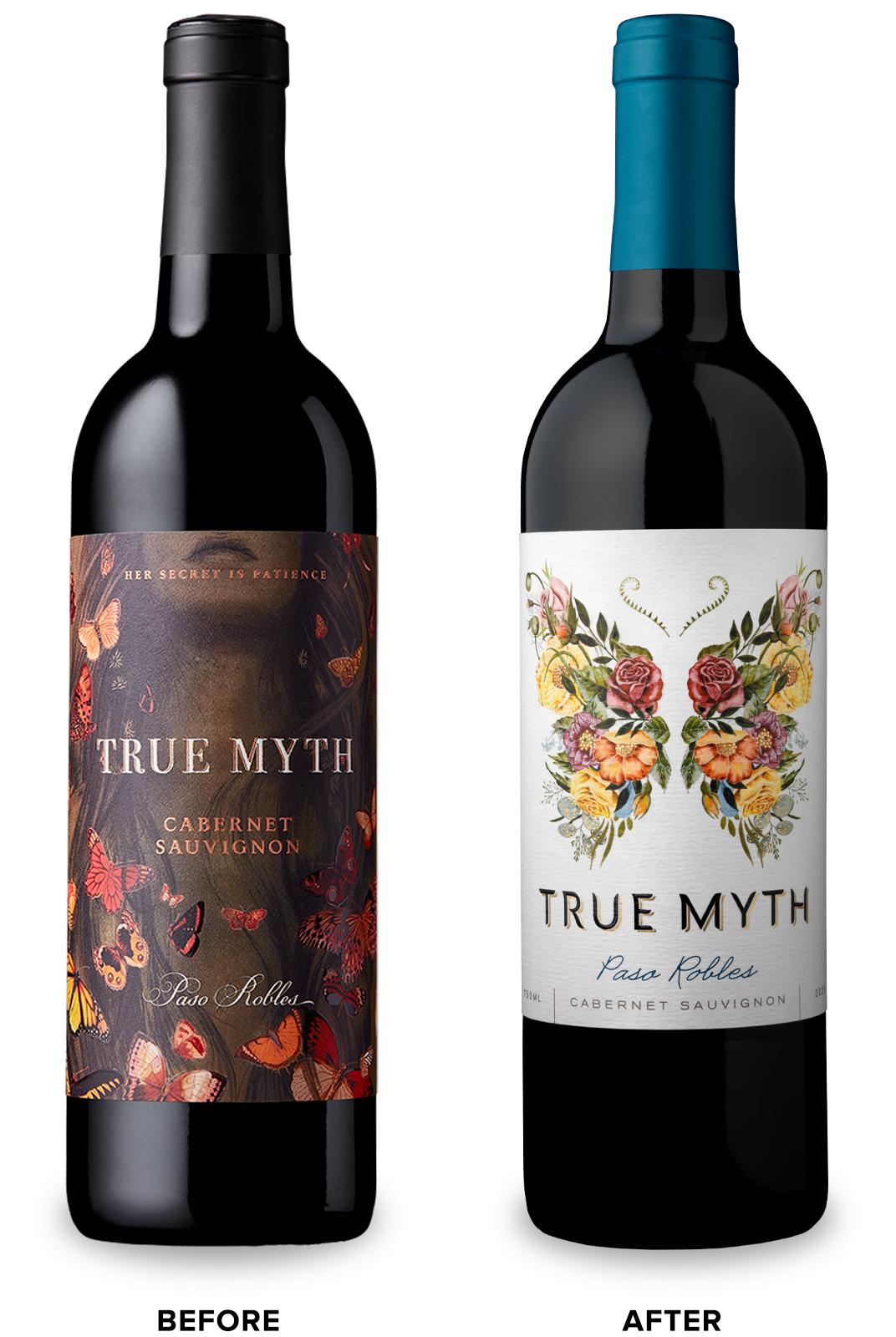 True Myth Wine Design | CF Napa Brand Design