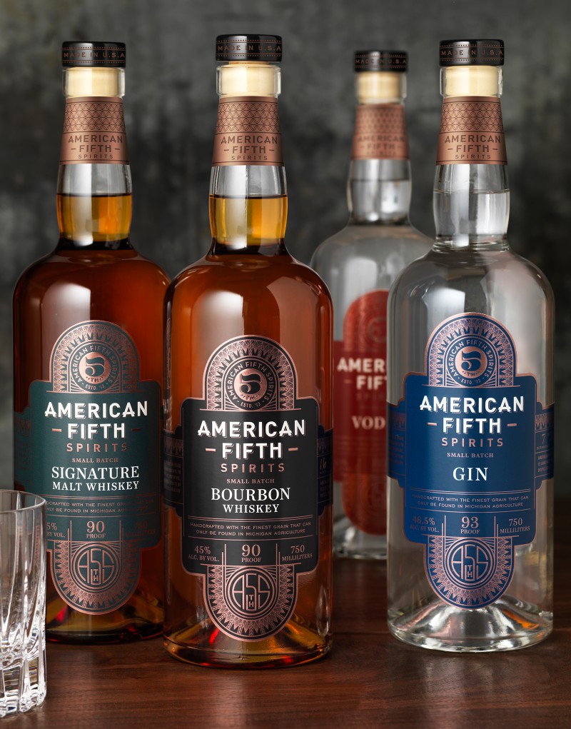 American Fifth Spirits Design | CF Napa Brand Design