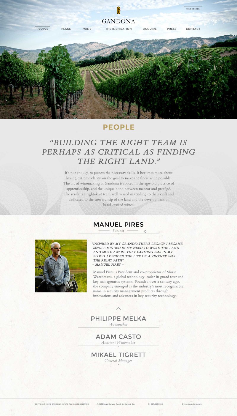 Gandona Estate Wine Design | CF Napa Brand Design