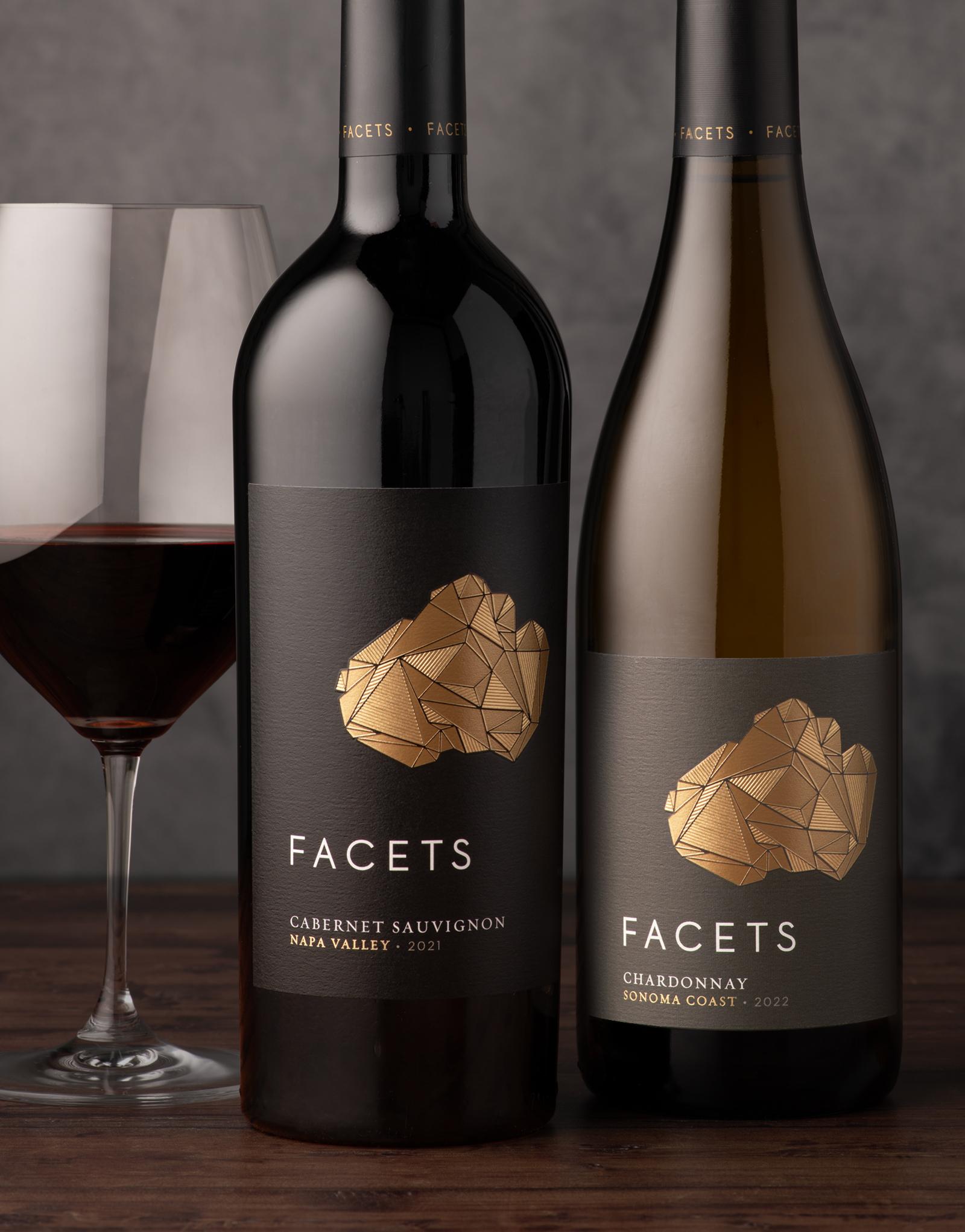 Facets Wine Packaging Design | CF Napa Brand Design