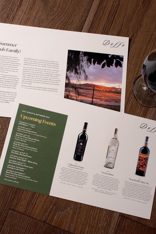 Doffo Winery Wine Design | CF Napa Brand Design
