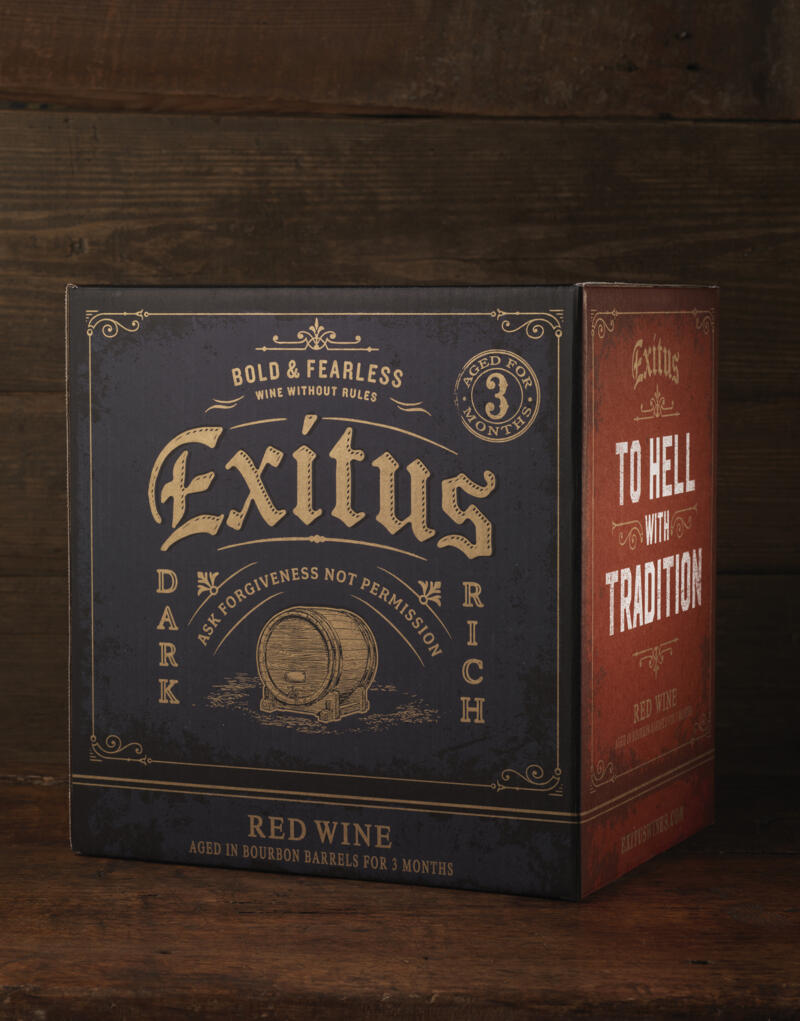 Exitus Wine Shipper Design | CF Napa Brand Design
