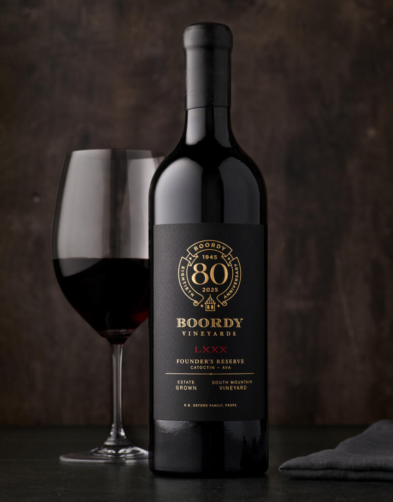 Boordy Vineyards 80th Anniversary Wine Design | CF Napa Brand Design