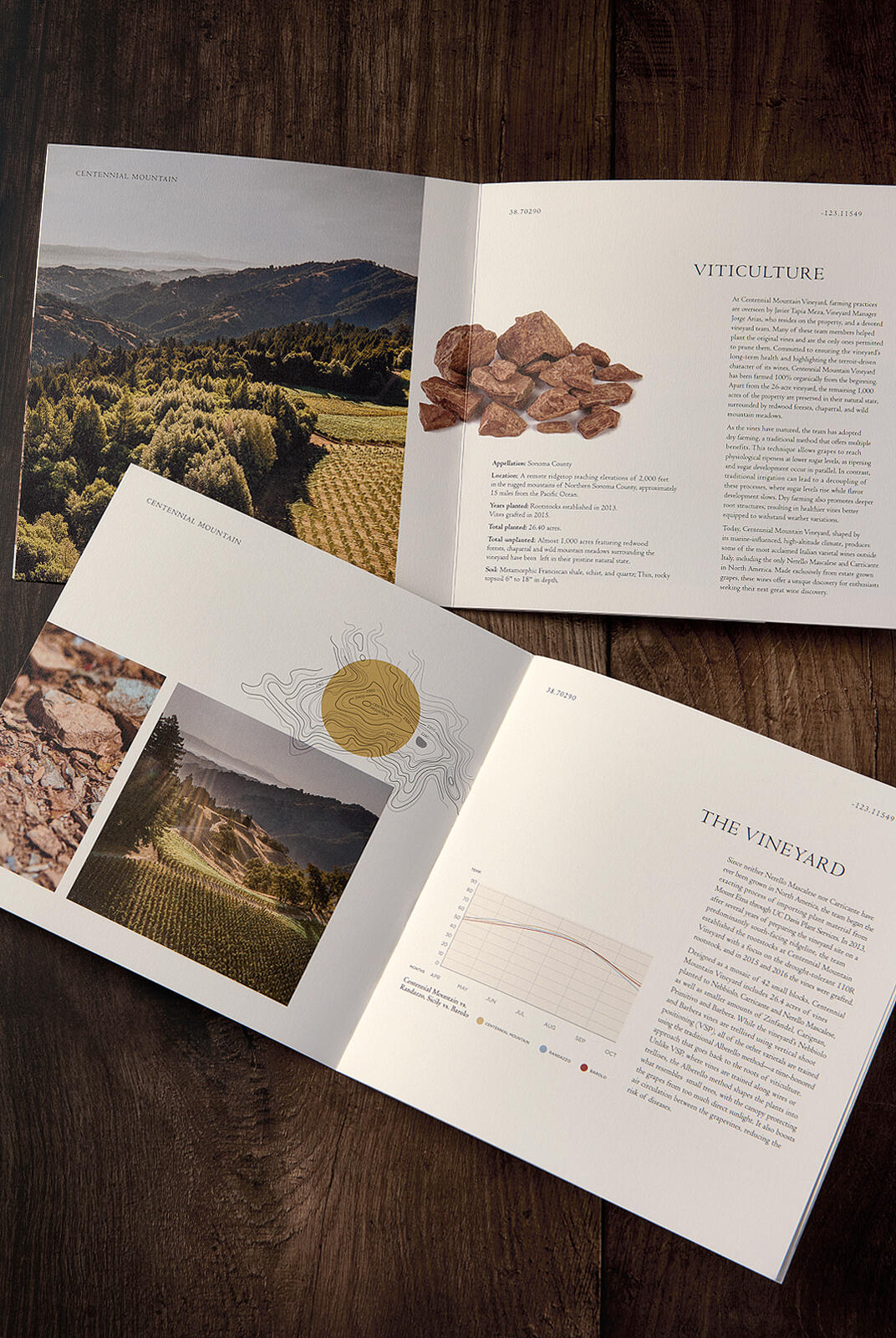 Centennial Mountain Brochure Design | CF Napa Brand Design