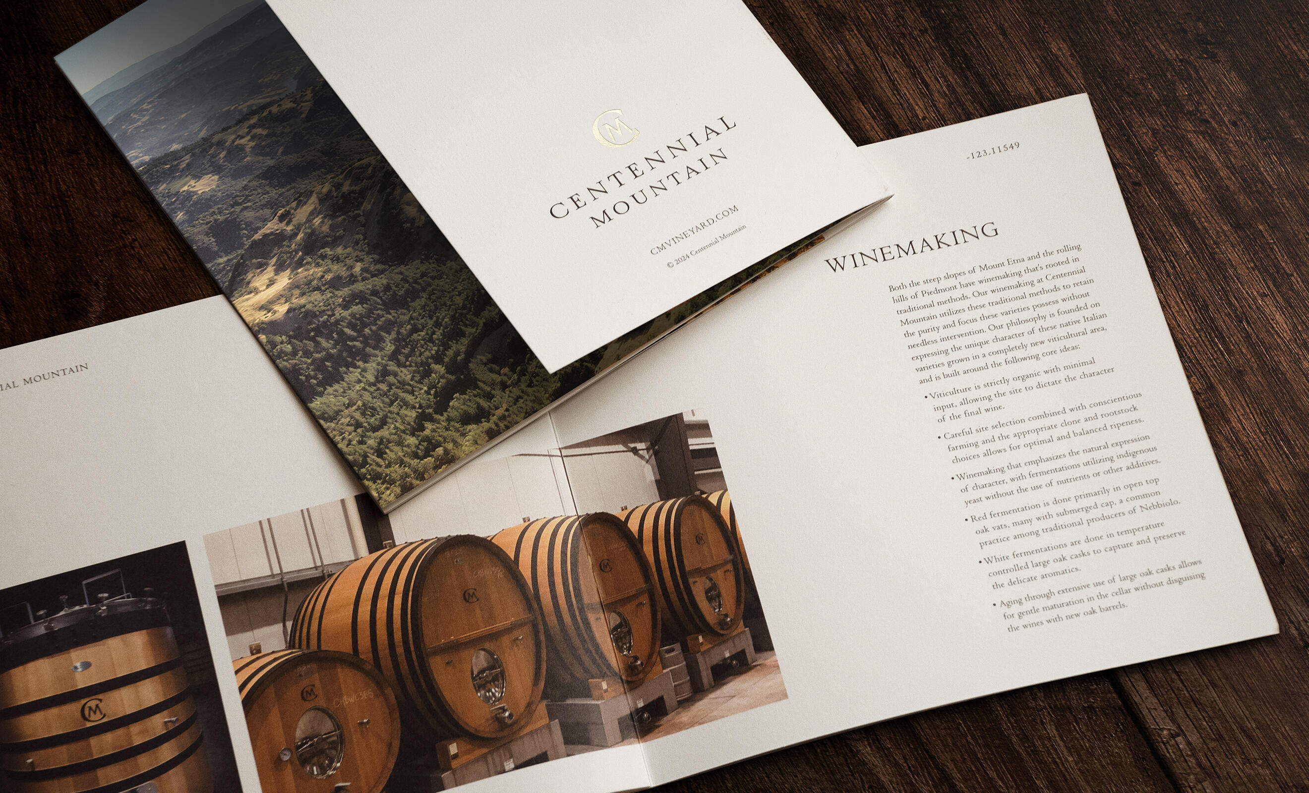 Centennial Mountain Brochure Design | CF Napa Brand Design